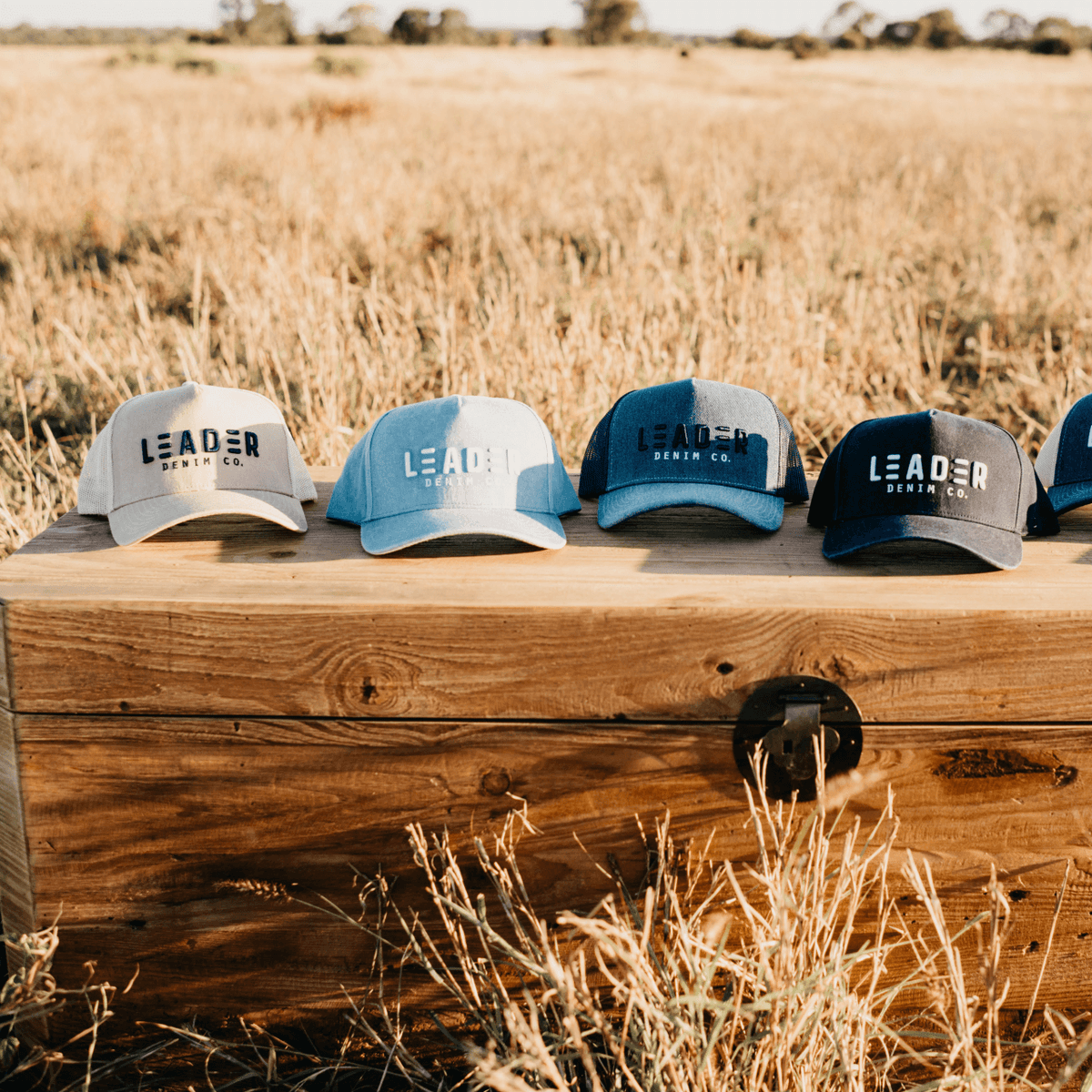 Chino Trucker Cap - Ice Blue – Leader Denim